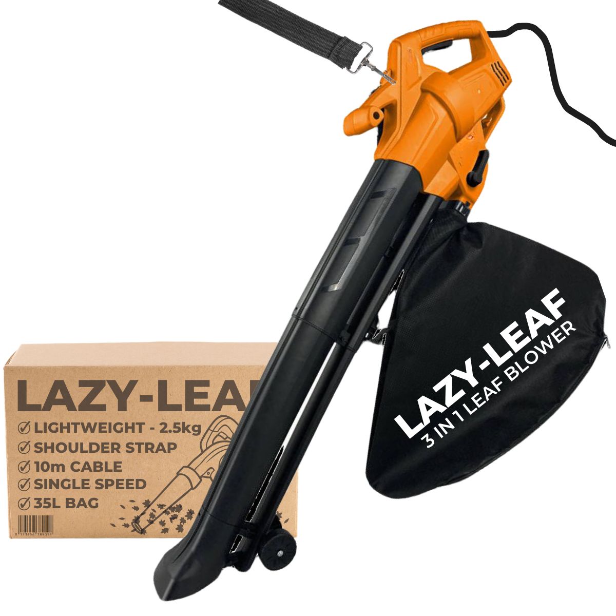 Lazy-Leaf Electric Leaf Blower Vacuum & Mulcher | 3-in-1 – Lazy Tools