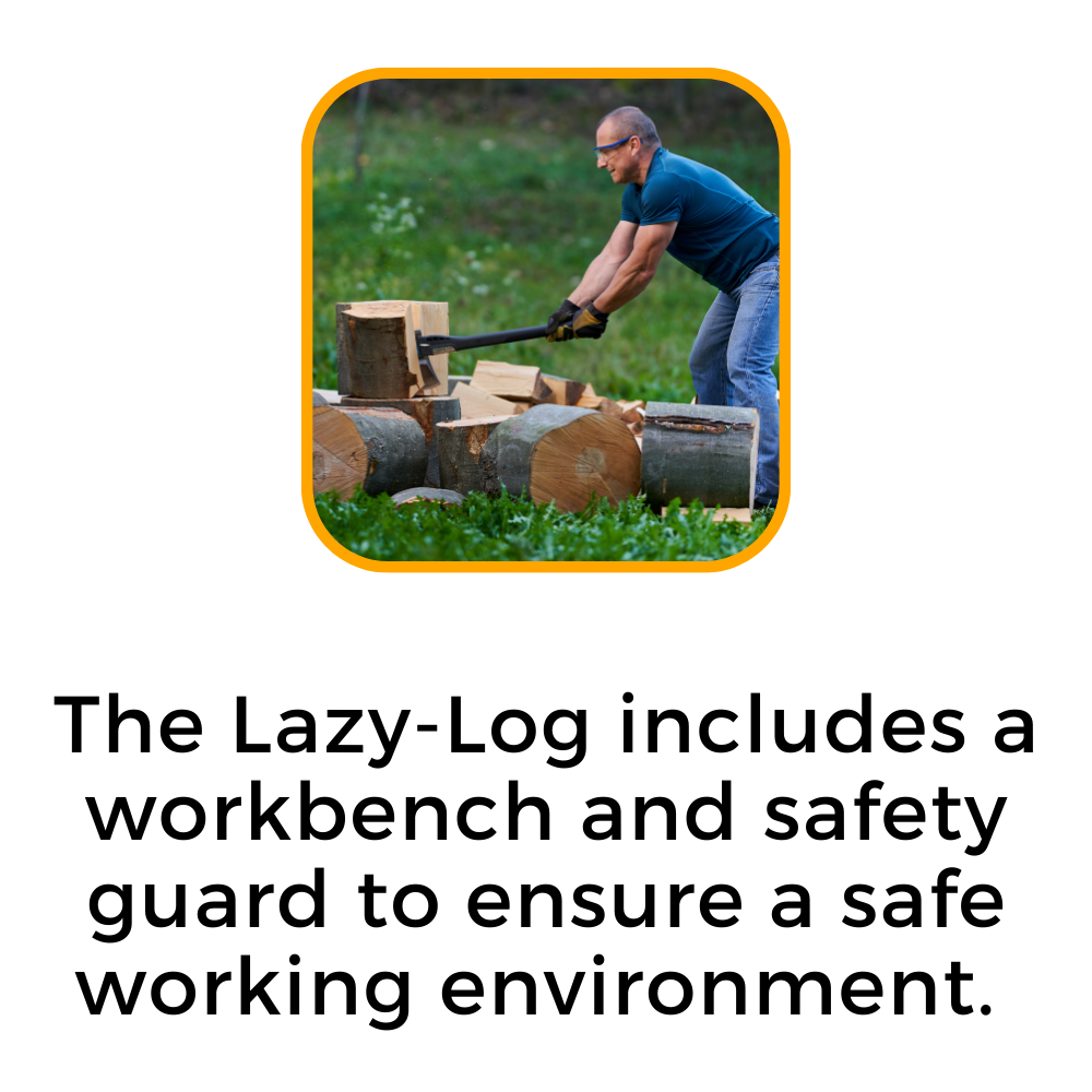 7 Ton Electric Log Splitter with 4-Way Wedge | 1500W Firewood Splitter – Lazy Tools